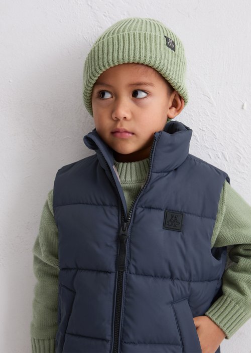 KIDS-BOYS quilted vest with water-repellent surface - | Jackets / Coats ...