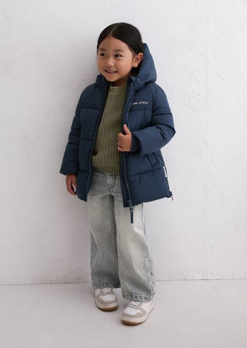 KIDS-GIRLS quilted jacket with extra length - | Jackets / Coats | MARC ...
