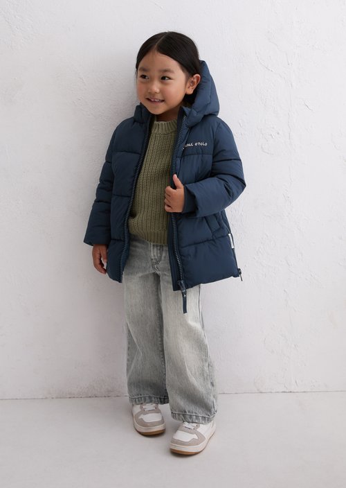 KIDS-GIRLS quilted jacket with extra length - | Jackets / Coats | MARC ...