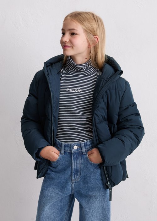 TEENS-GIRLS quilted jacket made from recycled polyester - | Jackets ...