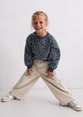 KIDS-GIRLS sweatshirt with frill details or all-over print ...