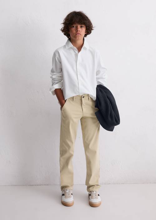 TEENS-BOYS Chino made from a soft lyocell/organic cotton blend ...