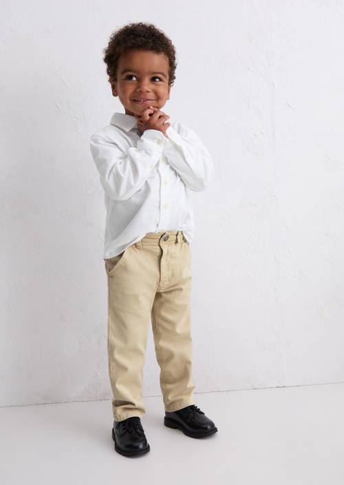 KIDS-BOYS Chino made from a soft lyocell/organic cotton blend ...