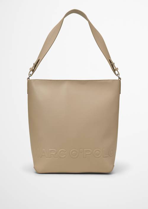 Sac à main en une alternative de cuir en polyester recyclé - marron ...