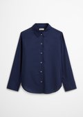 Blouse A-Shape en popeline Papertouch - rouge | Chemisiers | MARC O’POLO