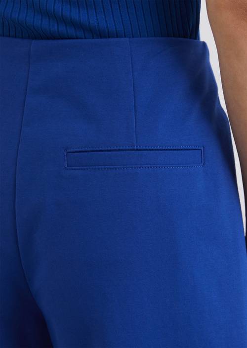 Jersey pants wide made from interlock quality - blue | Jersey trousers ...
