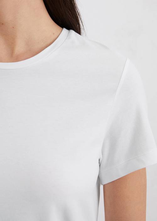 T-shirt regular made from stretch jersey - white | Short sleeve | MARC ...