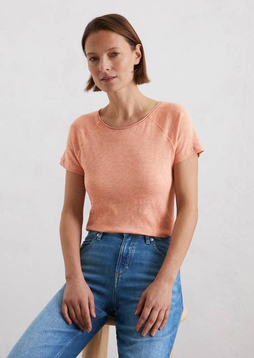 DfC T-Shirt regular aus Slub-Jersey - rot | Kurzarm | MARC O’POLO