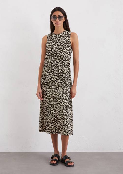 Mouwloze jersey jurk relaxed gemaakt van rekbare viscose - veelkleurig ...