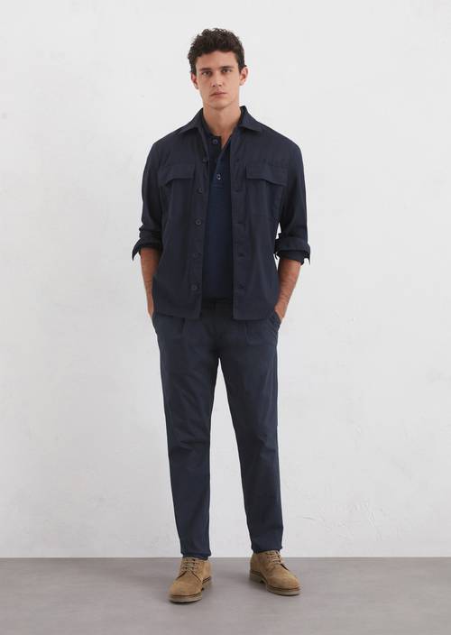 Pants model Morot jogger pleats made from papertouch cotton stretch ...