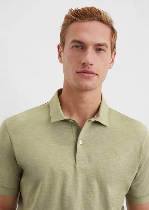 Poloshirt Slub-Jersey regular aus weicher Bio-Baumwolle - grün | Jersey ...