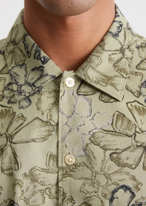 Regular shirt in premium poplin quality - green | Mid-sleeve shirts ...