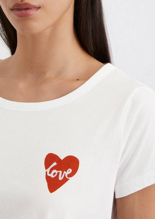 Print T-shirt regular made from lightweight single jersey - white ...