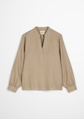 Tunique en lin régulière en pur lin - beige | Chemisiers en lin | MARC ...