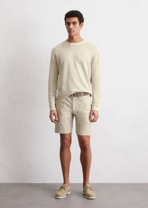 Shorts model Salo slim made from an organic cotton blend - beige ...