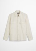 Chemise regular en pur lin - marron | Chemises à manches longues | MARC ...