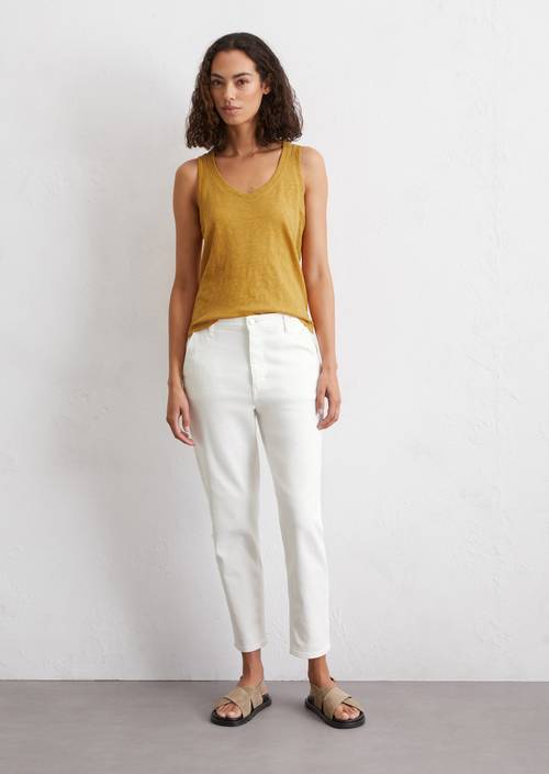 DfC Top regular aus Organic Cotton Slub Jersey - gelb | Tops | MARC O’POLO