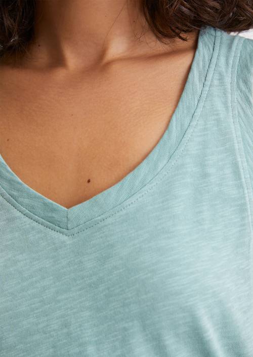 DfC Top regular made from organic cotton slub jersey - green | Tops ...