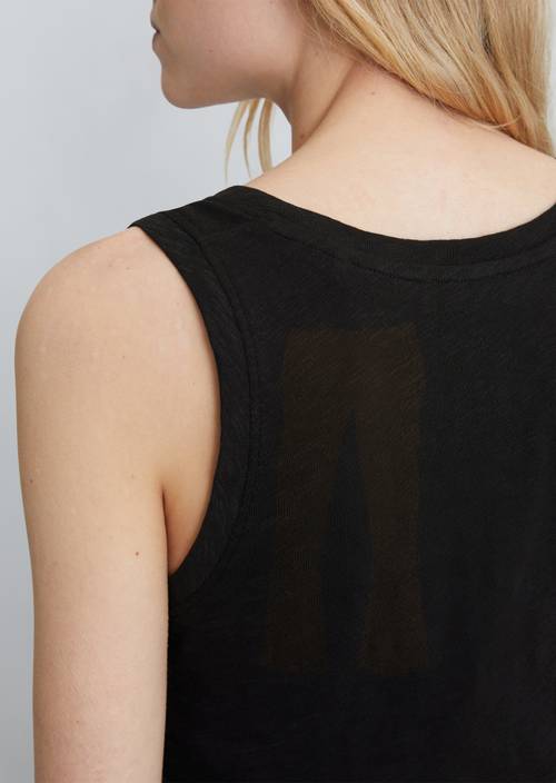 DfC Top régulier en Organic Cotton Slub Jersey - noir | Hauts | MARC O’POLO