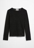 Pull en maille fine slim en pur lin - beige | Pulls à col rond | MARC O ...