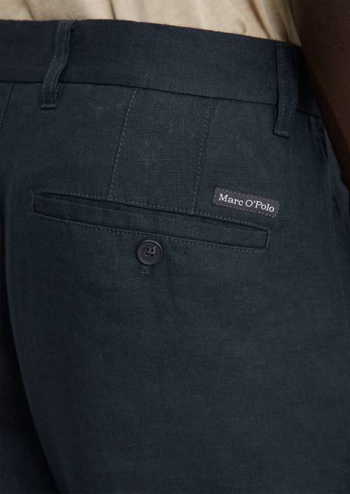 Pantalon modèle Belsbo relaxed en pur lin - bleu | Pantalons en lin ...