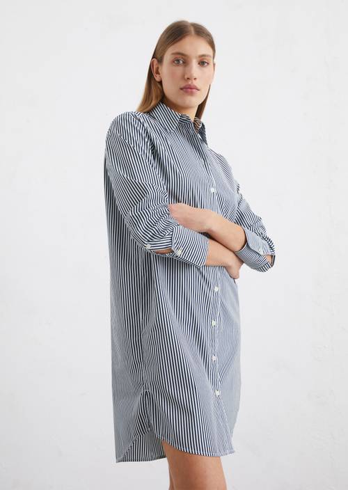 Striped shirt dress regular made from poplin - multicolor | Mini ...