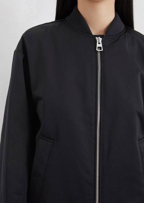Manteau blouson style aviateur regular en sergé de polyester recyclé ...