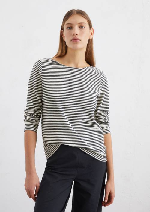 Striped longsleeve relaxed made from interlock jersey - blue | Long ...