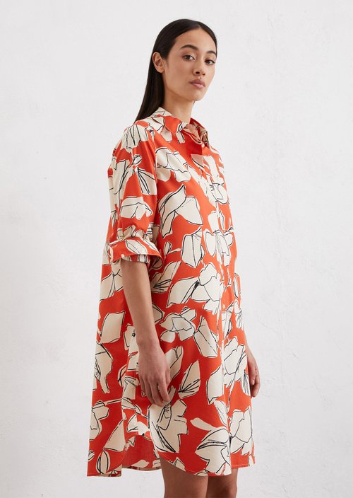 Relaxed print dress with TENCEL™ Lyocell - multicolor | Mini dresses ...