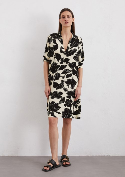 Relaxed jersey dress made from an elastic viscose blend - multicolor ...