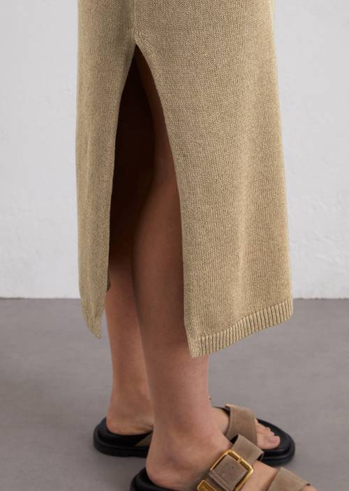 Vestido de punto sin mangas slim Mezcla de algodón orgánico y lino ...