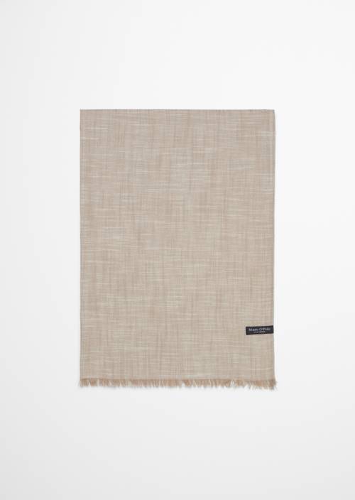 Scarf in finely woven double face - brown | Scarfs | MARC O’POLO