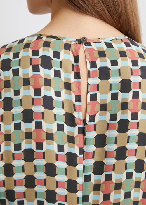Keid issued made from printed viscose satin - multicolor | Mini dresses ...
