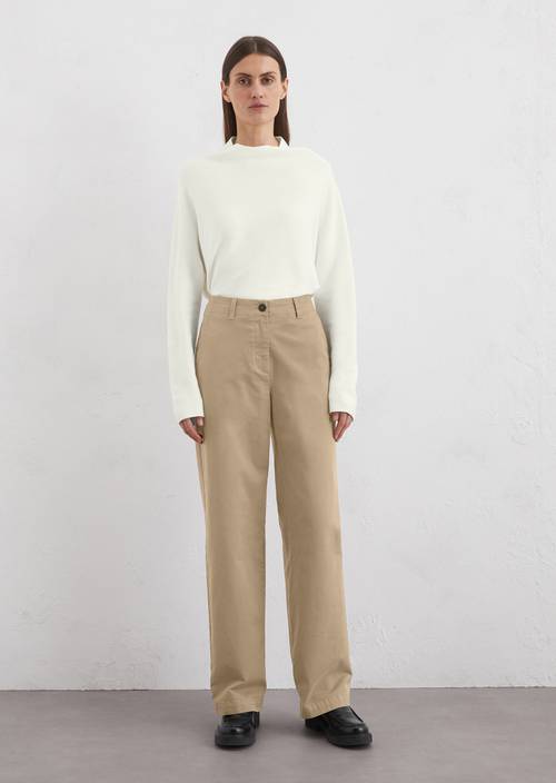 Trousers model Lande wide made from an organic cotton blend with ...