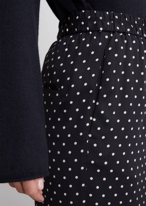 Wide pants with elastic waistband from LENZING™ ECOVERO™ - multicolor ...