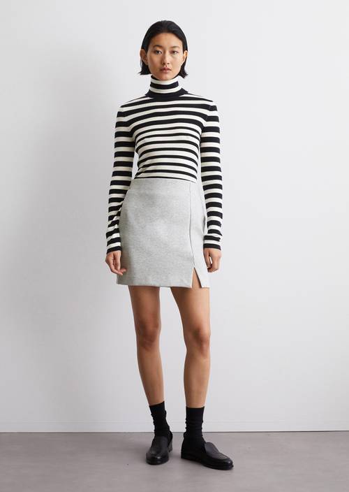 Mini skirt regular made from scuba interlock jersey - gray | Mini ...
