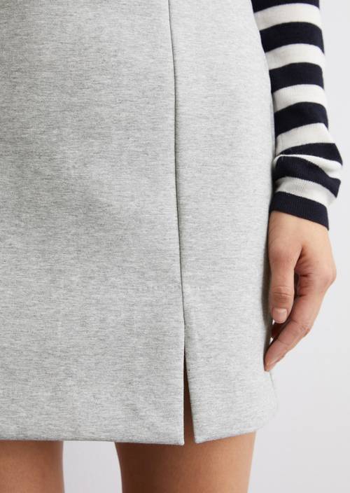 Mini skirt regular made from scuba interlock jersey - gray | Mini ...