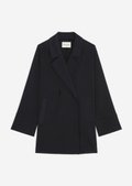 Manteau en jersey loose en qualité Scuba-Interlock - bleu | Manteaux ...