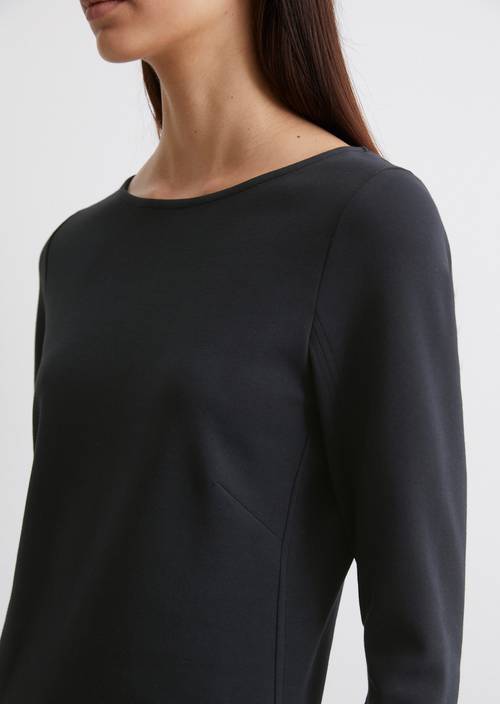 Jersey jurk in de vorm van gemaakt van interlock kwaliteit - blauw ...
