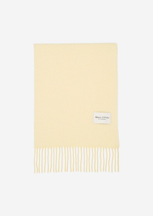 Wool scarf made from pure wool - yellow | Wool | MARC O’POLO