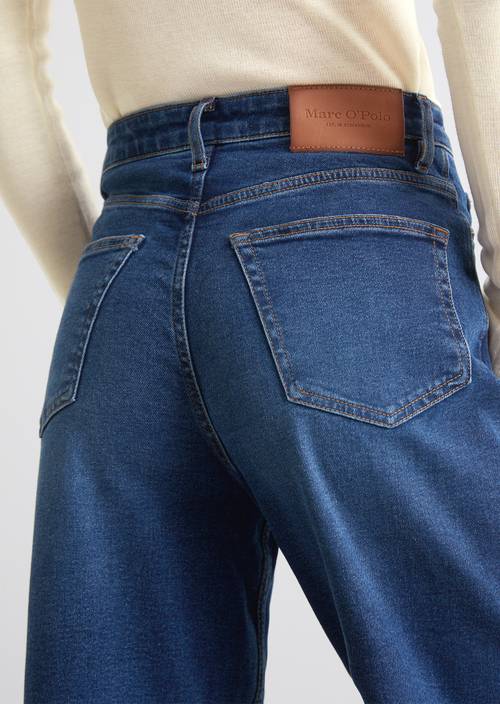 Jeans model Tolva wide made from organic cotton blend stretch - blue ...