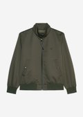 Harrington-Jacke regular aus wasserabweisendem Micro-Canvas - grün ...