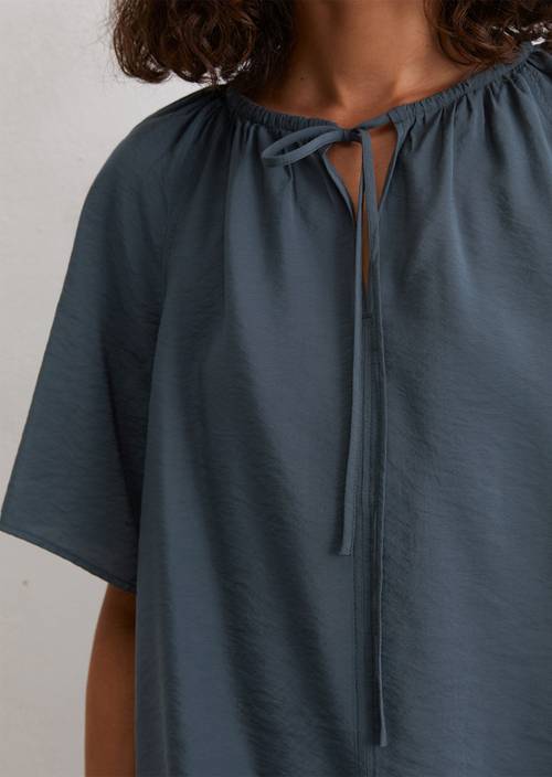 Blouse relaxed avec structure crinkle - bleu | Tuniques | MARC O’POLO