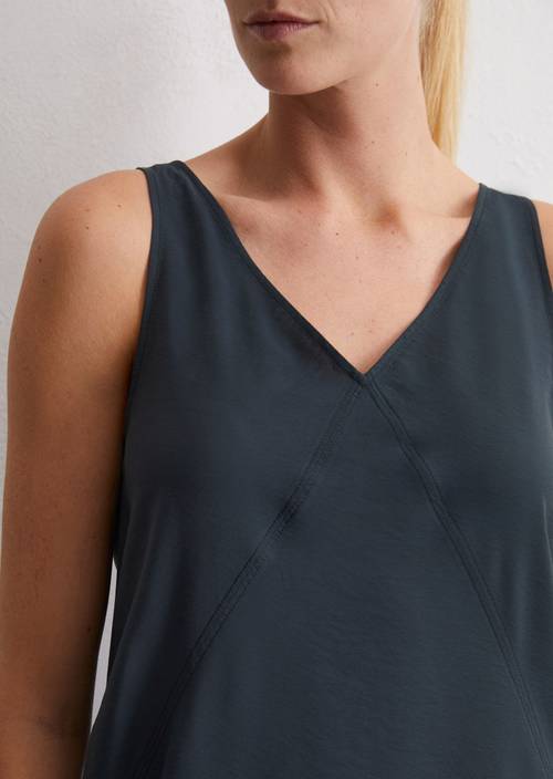 Maxi dress relaxed with crinkle structure - blue | Festive dresses ...