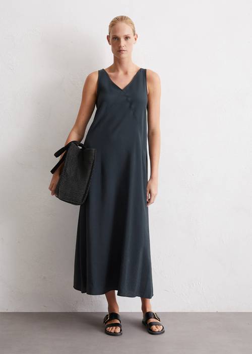 Robe maxi relaxed avec structure crinkle - bleu | Robes de cérémonie ...