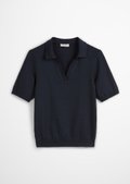 Regular polo gemaakt van ajour jersey - beige | Polo’s | MARC O’POLO