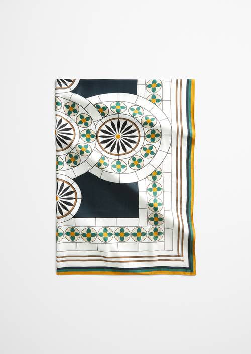 Square XL cloth made from a viscose-modal blend - multicolor | Scarfs ...