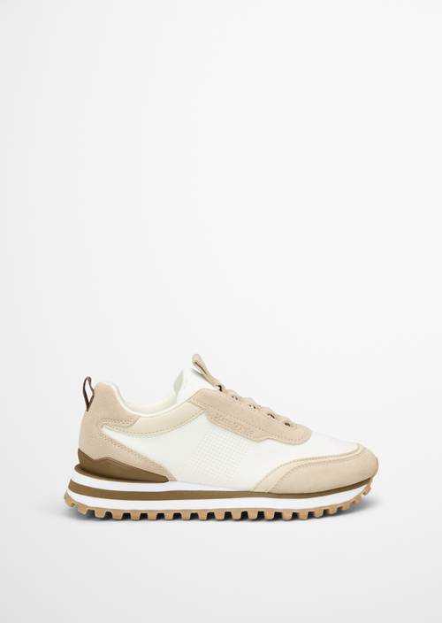 Slip-on sneaker model Bjorna made from suede and neoprene - white ...