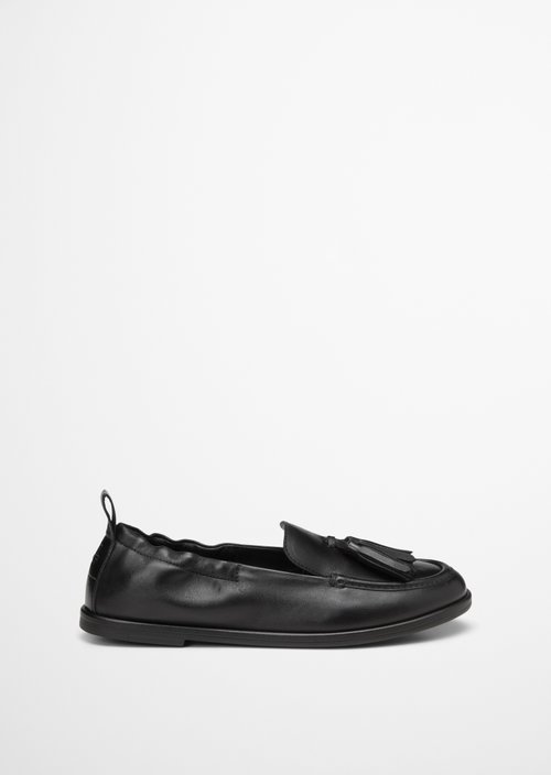 Loafer with elastic heel edge - black | Loafers | MARC O’POLO