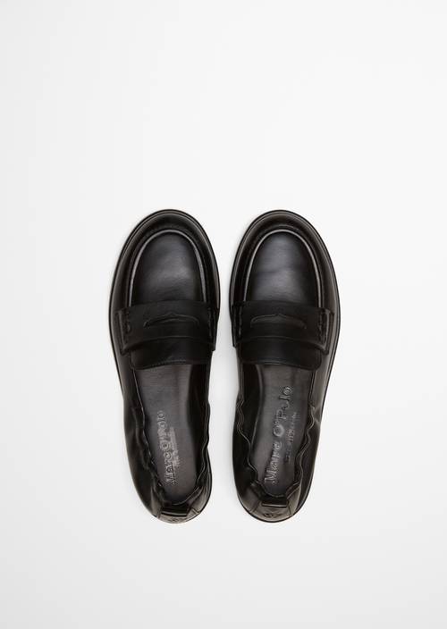 Loafer mit elastischer Fersenkante - schwarz | Loafer | MARC O’POLO